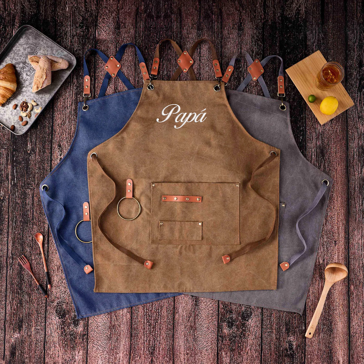 Bartender Apron, Custom Gift for Him, Personalized Bar Apron, Canvas W ...