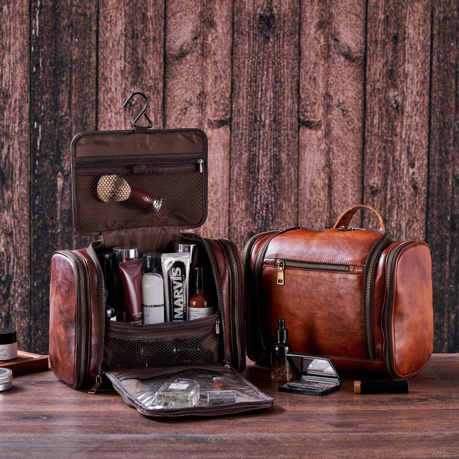 Groomsmen Gifts Hanging Toiletry Bag Personalized Large Men s Wash Bag Dopp Kit Christmas Gifts